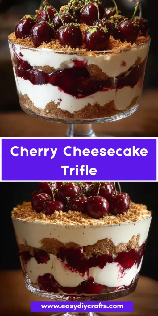 Cherry Cheesecake Trifle