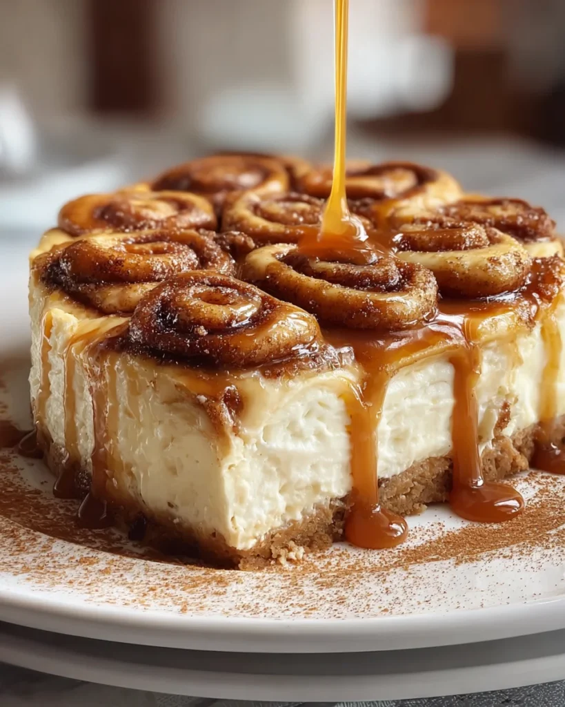 Cinnamon Roll Honeybun Cheesecake The Sweetest Combo